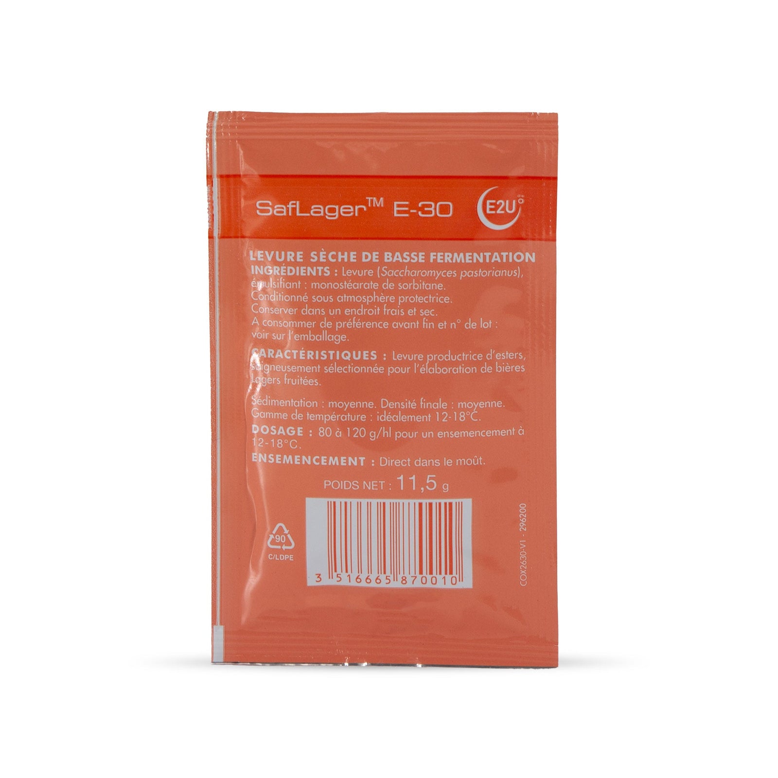 SafLager E-30 Lager Dry Yeast - Fermentis