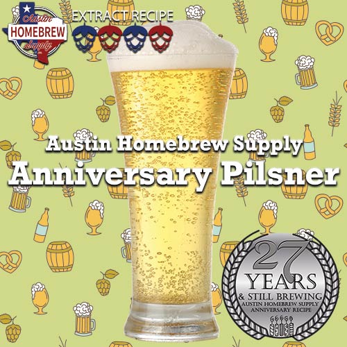 AHS Anniversary Pilsner (2B) - EXTRACT Homebrew Ingredient Kit